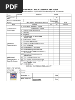 201 File Checklist | PDF