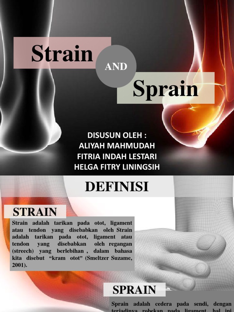 Perbedaan Strain dan Sprain Cedera | PDF