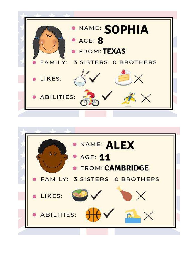 Speaking Cards Verb To Be k3 | PDF