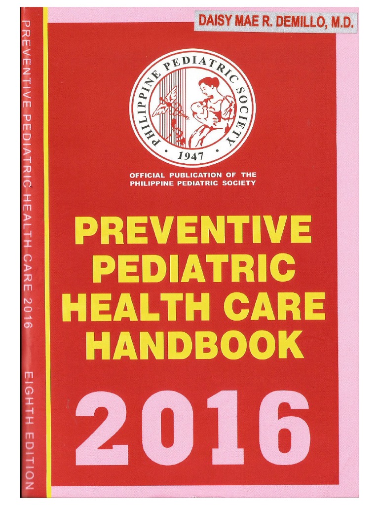 Preventive Pediatric Healthcare Handbook 2016 | PDF