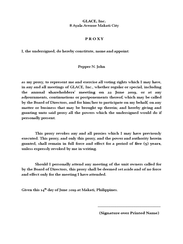 Done Proxy | PDF | Politics | Law