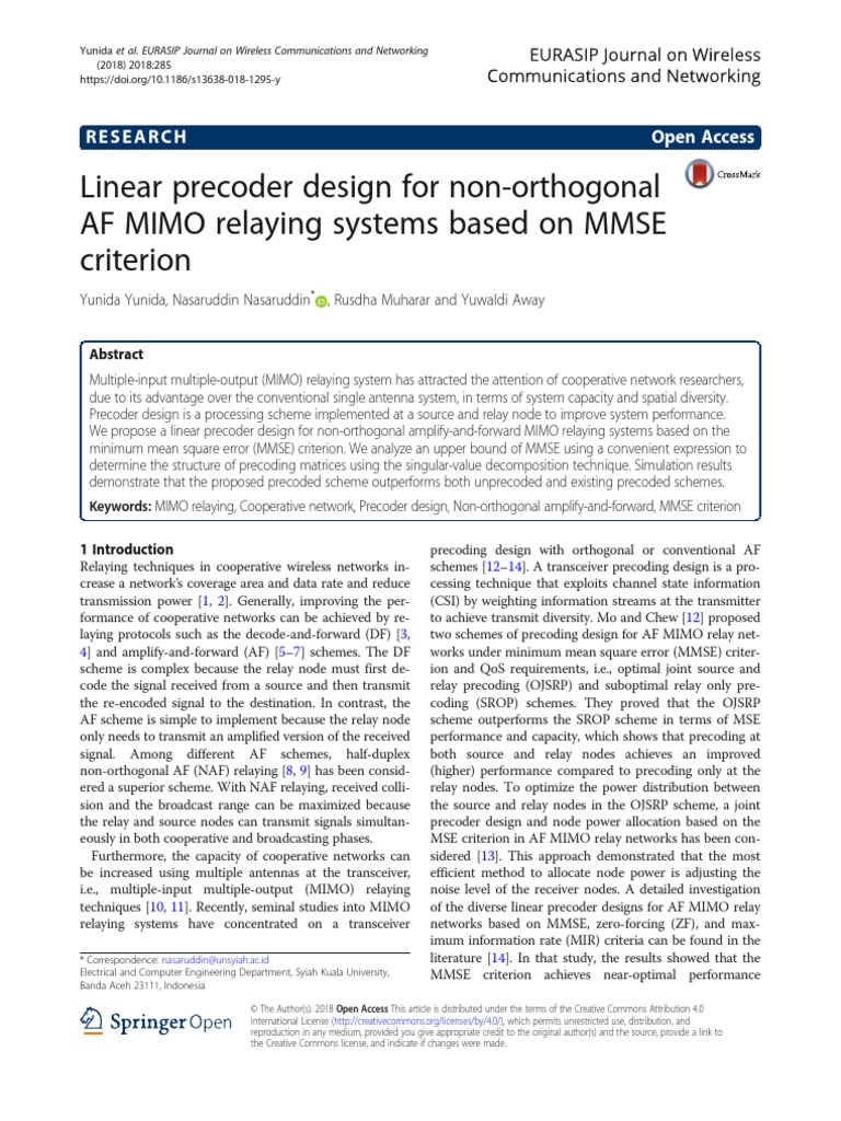 Artikel | PDF | Mimo | Electrical Engineering