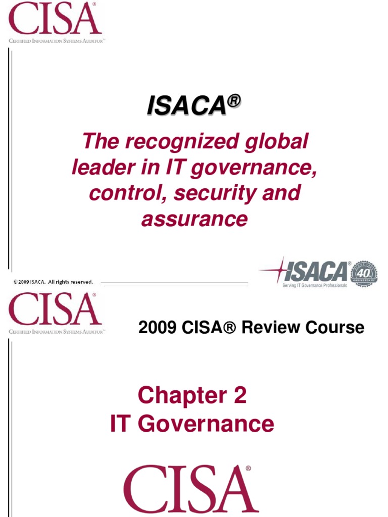 Isaca: The Recognized Global Leader in IT Governance, Control, Security ...