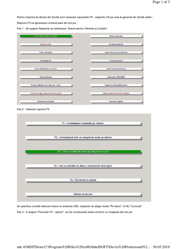 Import DOCLIB Deviz Prof PDF | PDF