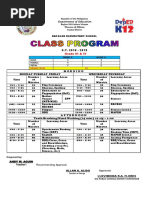 Sample of Multigrade Class Program | PDF | Learning