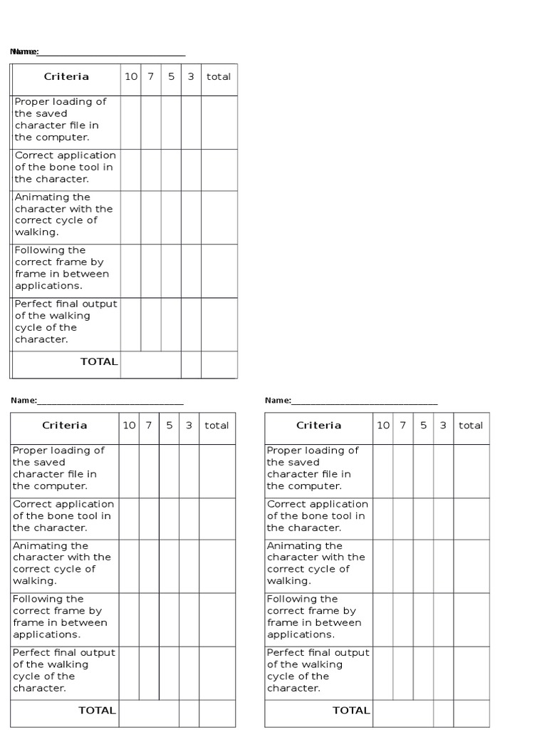 Rubrics 1 | PDF | Computer Engineering | Electronic Engineering