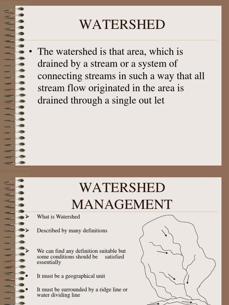 Watershed Management: Definitions and Principles | PDF | Drainage Basin ...