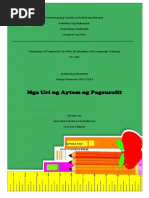 Ang Pagsusulit Na May Pagpipilian o Multiple Choice | PDF
