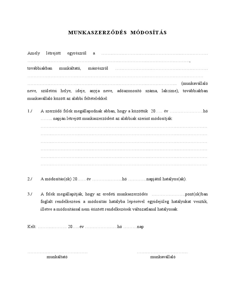 Munkaszerz Mod | PDF