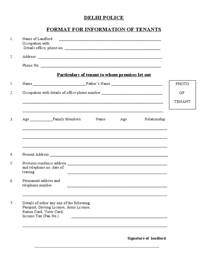 Police Rent Verification | PDF | Landlord | Leasehold Estate