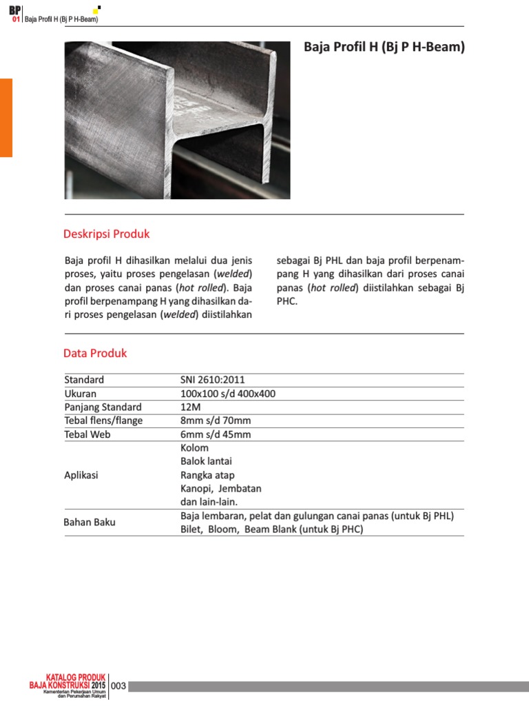 Baja Profil H-Beam | PDF