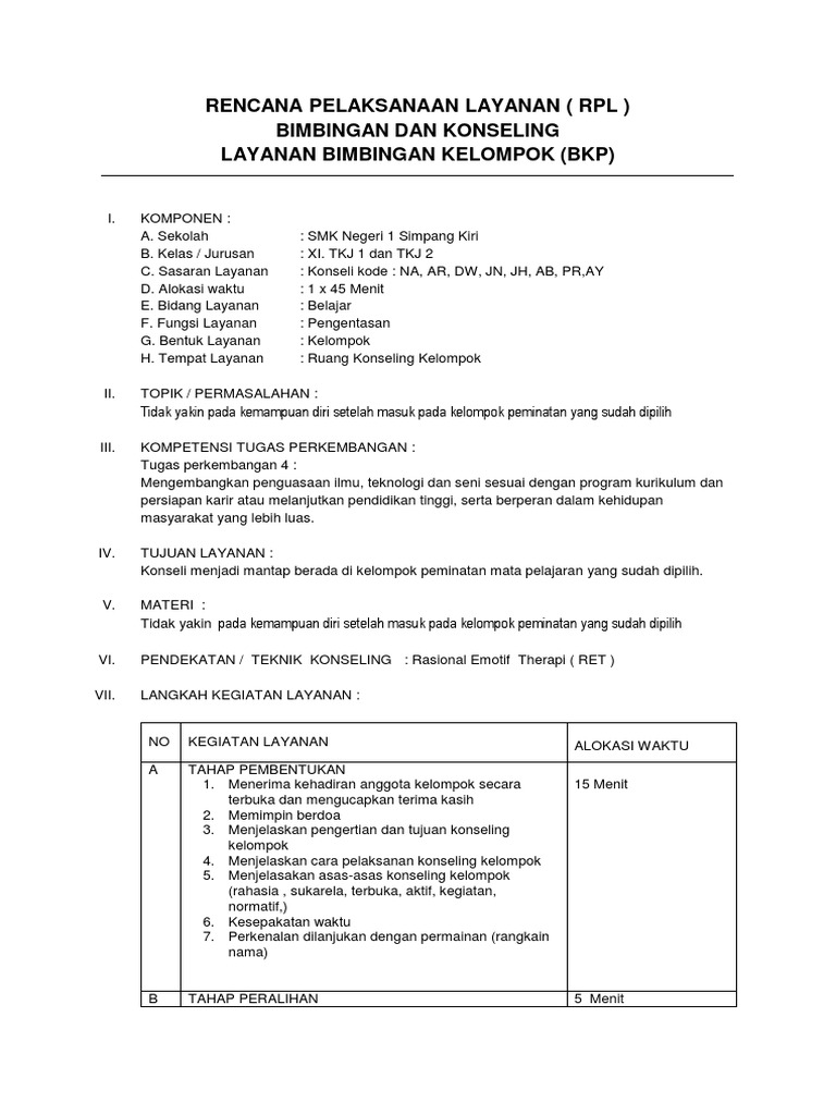 RPL BK Kelompok | PDF