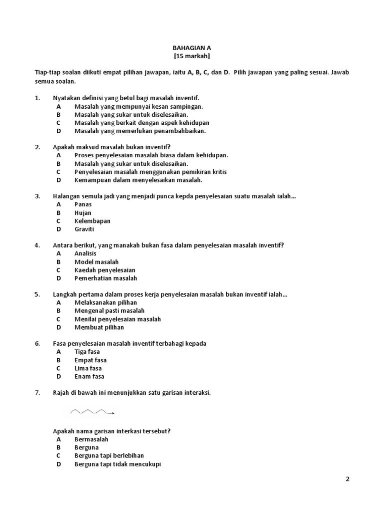 RBT Ting 2 Ujian 1 | PDF