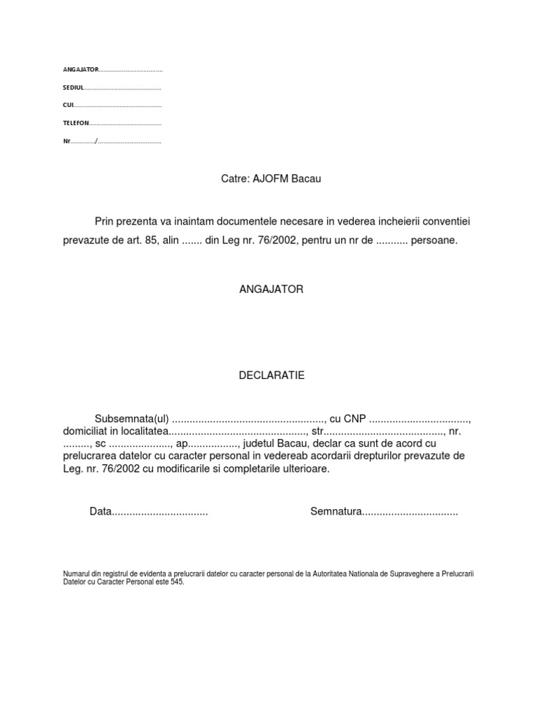 Adresa de Inaintare | PDF