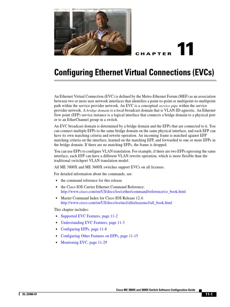 CISCO - EVC Setup PDF | PDF | Network Switch | Telecommunications ...