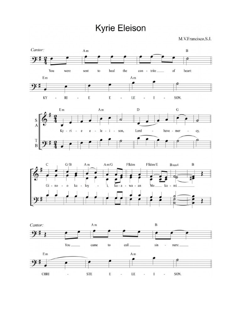 Papal Mass Kyrie Eleisonpdf PDF | PDF