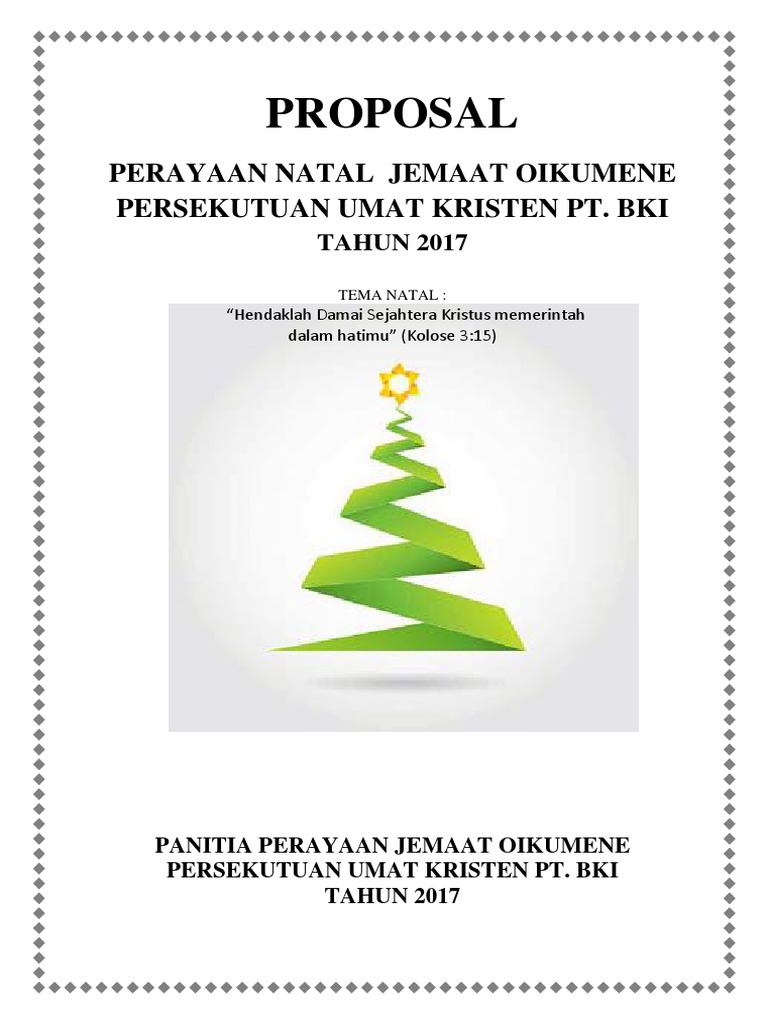 Cover Proposal Natal BKI 2017 | PDF
