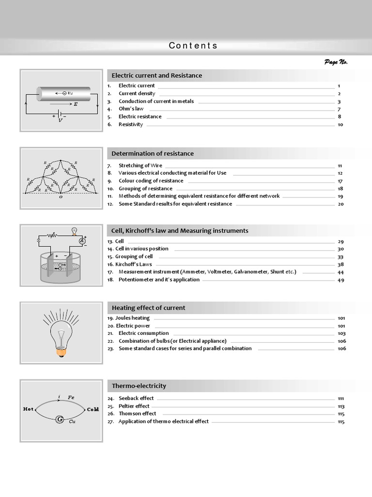 Current Electricity Pdf Pdf Electrical Resistivity And Conductivity
