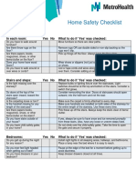 Home Fall Prevention Checklist for Seniors | PDF | Stairs