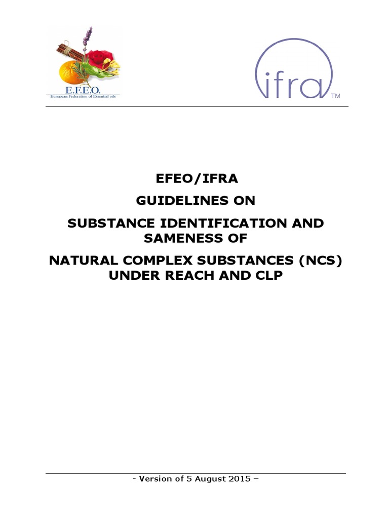 GD 2015-08-14 Guidelines On Substance Identification and Sameness of ...