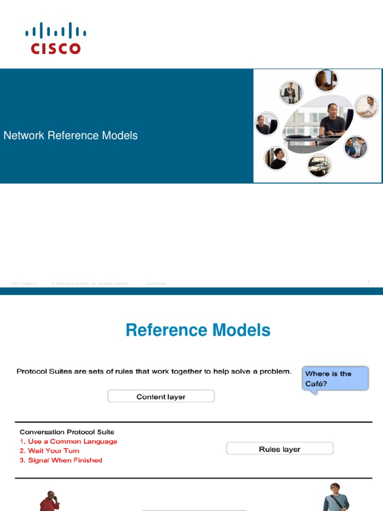 Network Reference Models: © 2006 Cisco Systems, Inc. All Rights ...