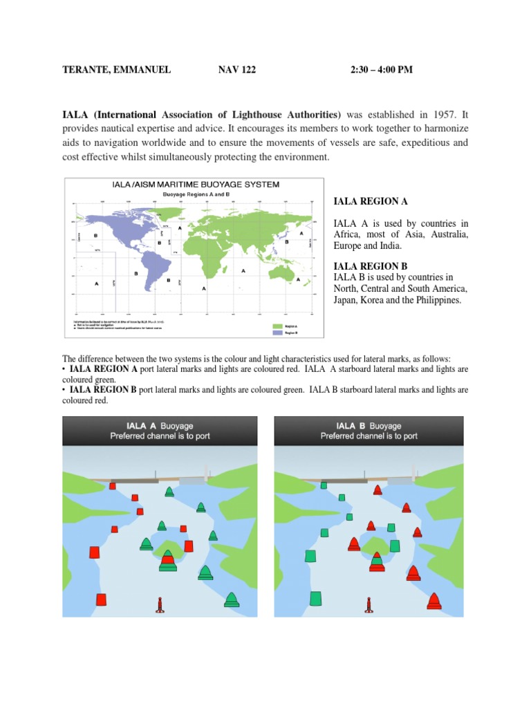 IALA (International: Association of Lighthouse Authorities) Was ...