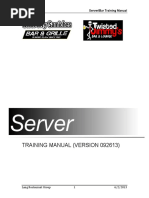 Server Sidework Checklist | PDF | Restaurants | Home