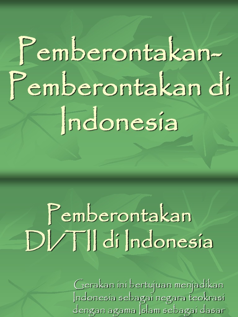Pemberontakan DI/TII di Indonesia | PDF