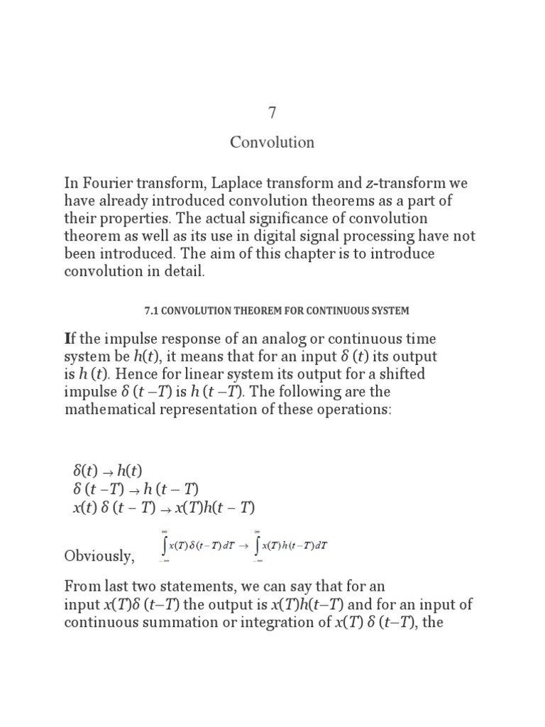 Signals | PDF | Convolution | Mathematical Relations