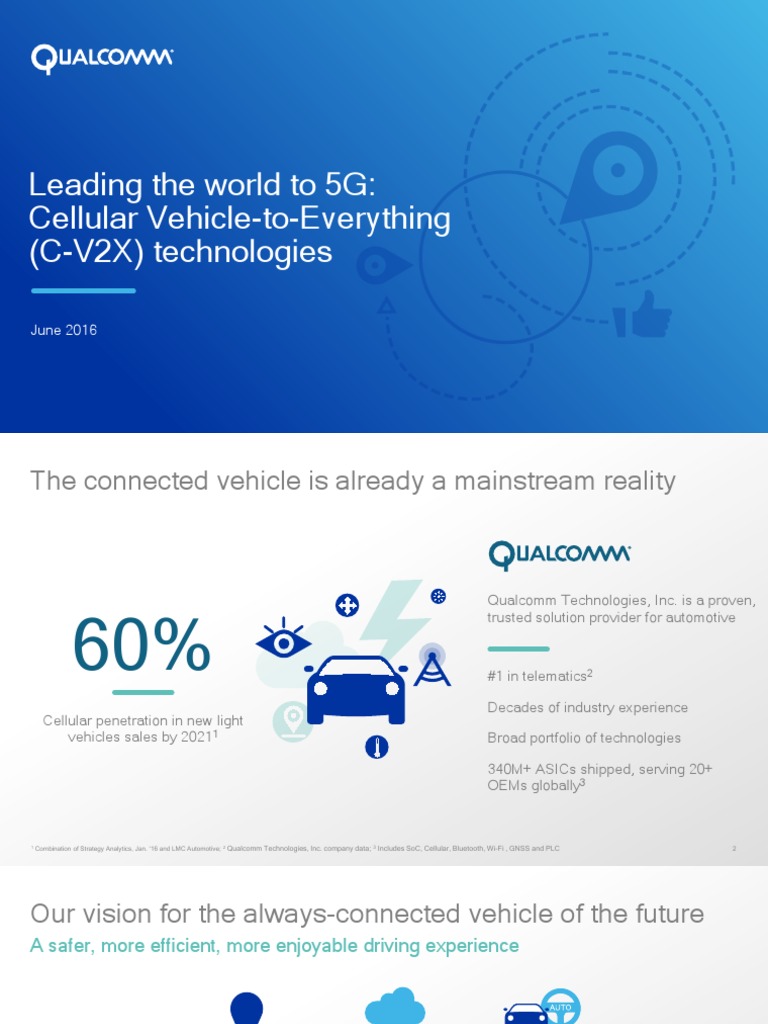 Cellular V2X Qualcomm Presentation | PDF | Lte (Telecommunication) | Computer Network