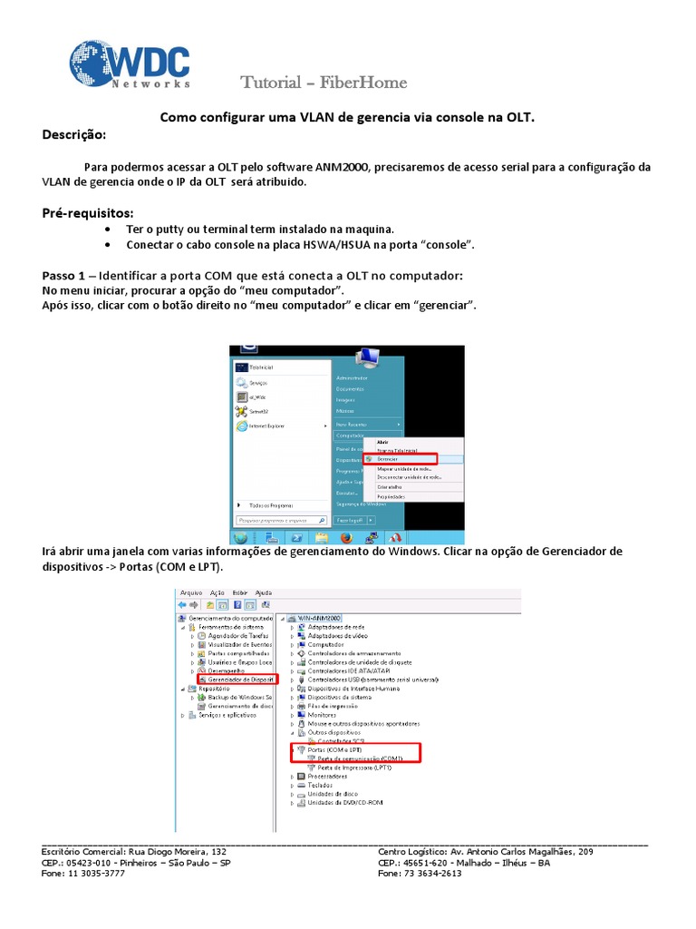 Olt Vlan | Download grátis PDF | Endereço de IP | Redes de computadores