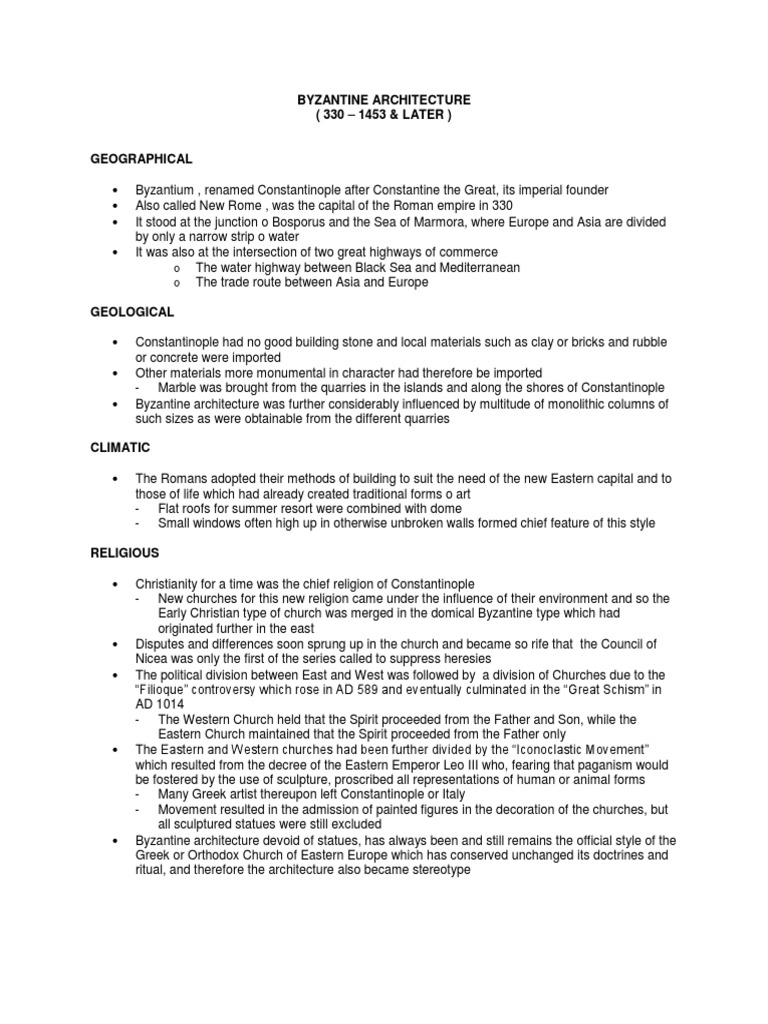 Byzantine Architecture: Domes, Mosaics and Centralized Church Plans ...