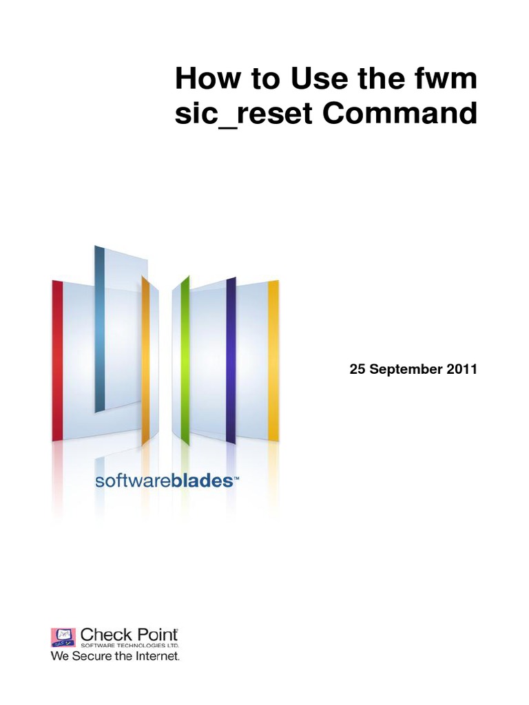 How To Use FWM Sic Reset | PDF | Virtual Private Network | Information ...