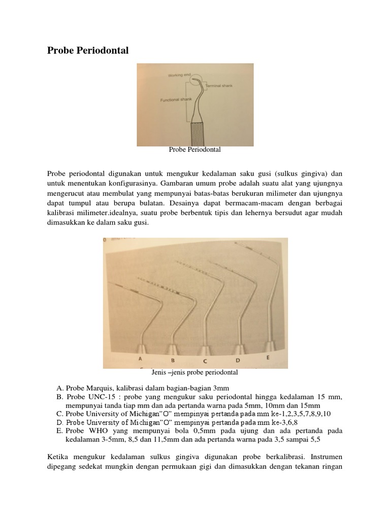 Probe Periodontal | PDF