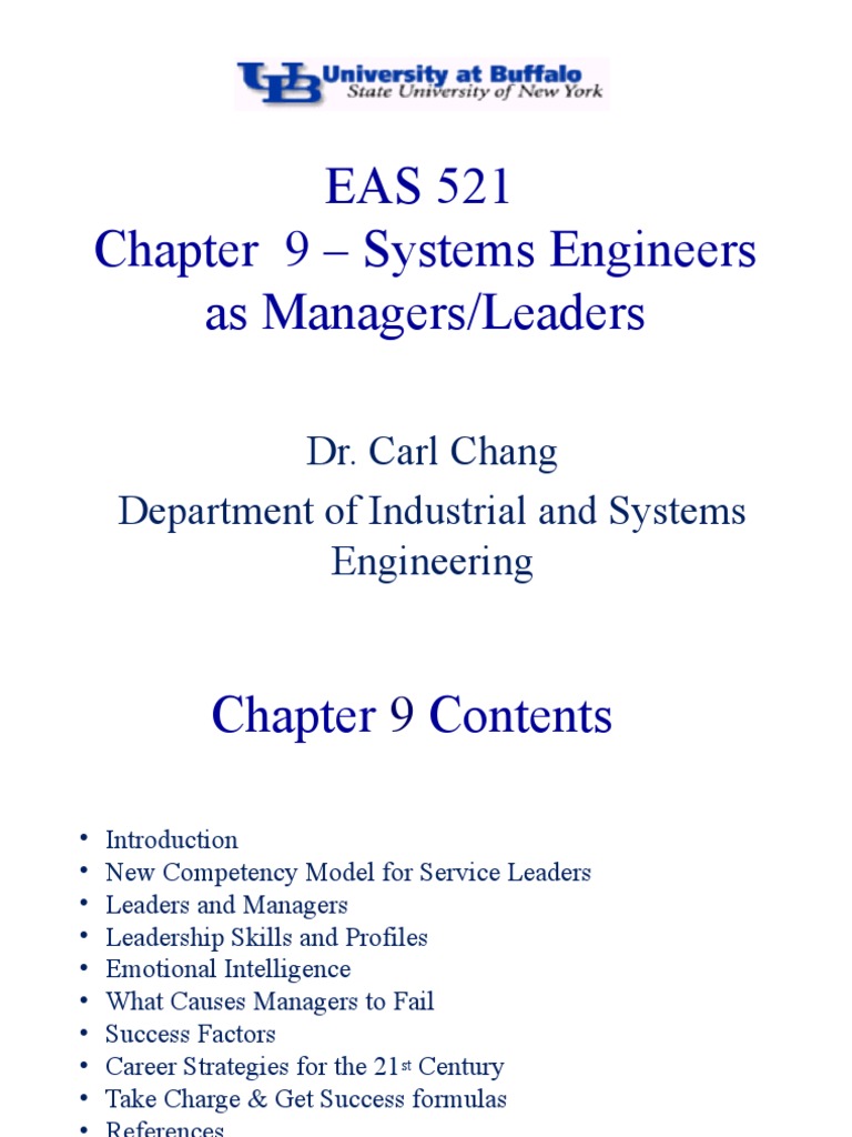 Chapter 9 - Engineers As Managers and Leaders | PDF | Leadership ...