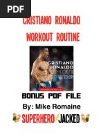 Cristiano Ronaldo Workout Plan PDF | PDF | Sports | Physical Exercise