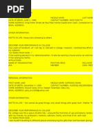 Biodata | PDF | Labour | Employment