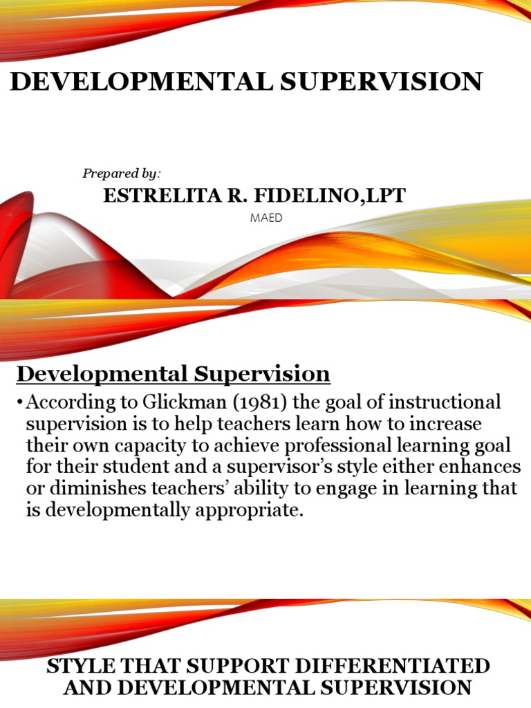 Developmental Supervision Guide | PDF | Career & Growth