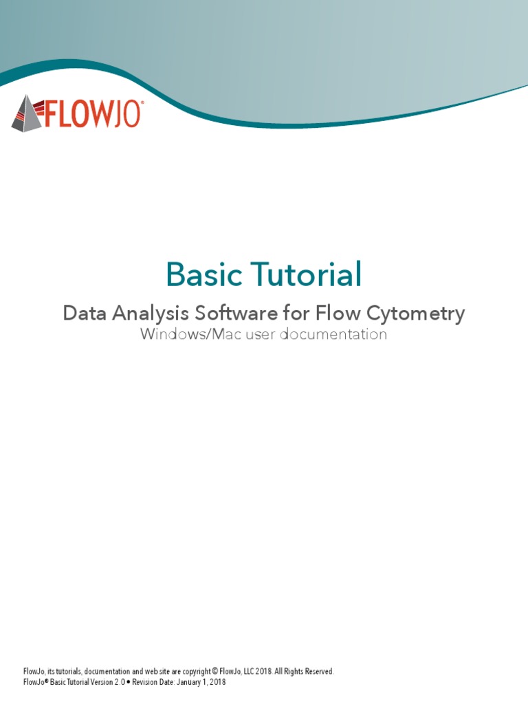 Flowjo® Basic Tutorial ©2018 Pdf Data Analysis Flow Cytometry