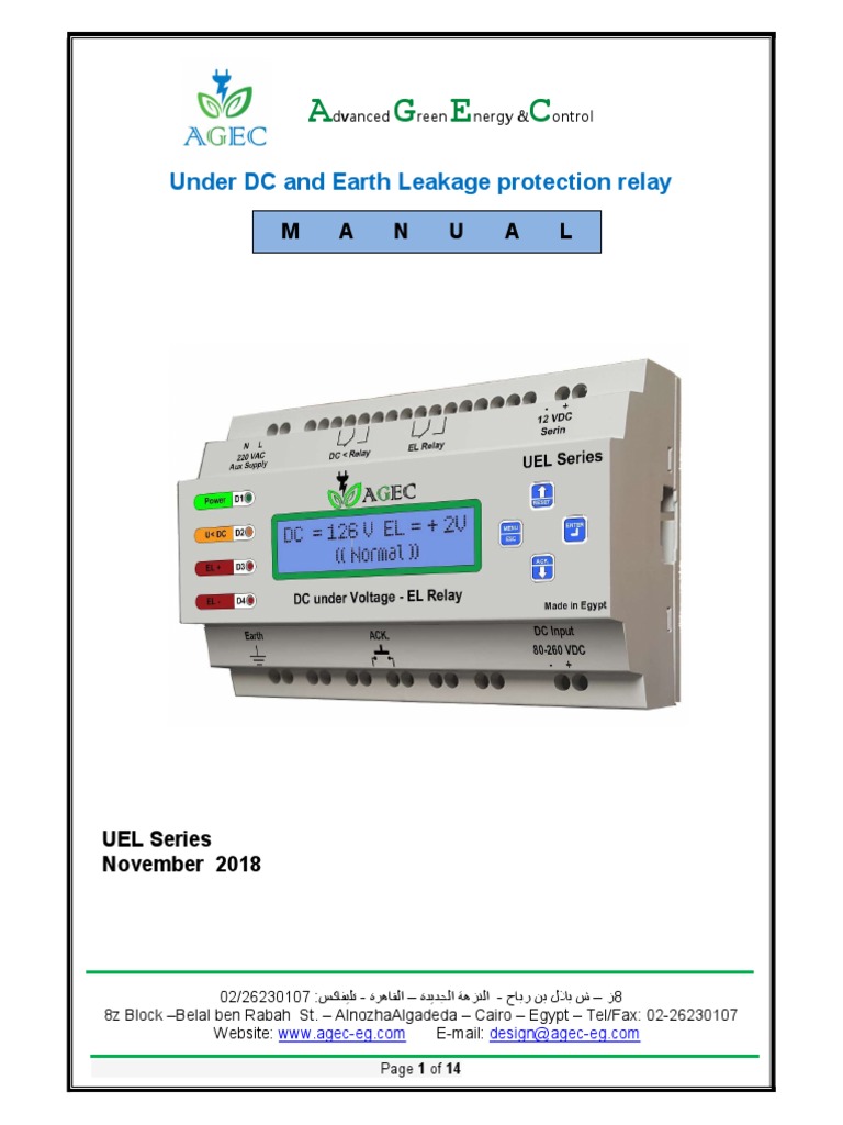 UEL Series - Din Rail | PDF | Relay | Direct Current