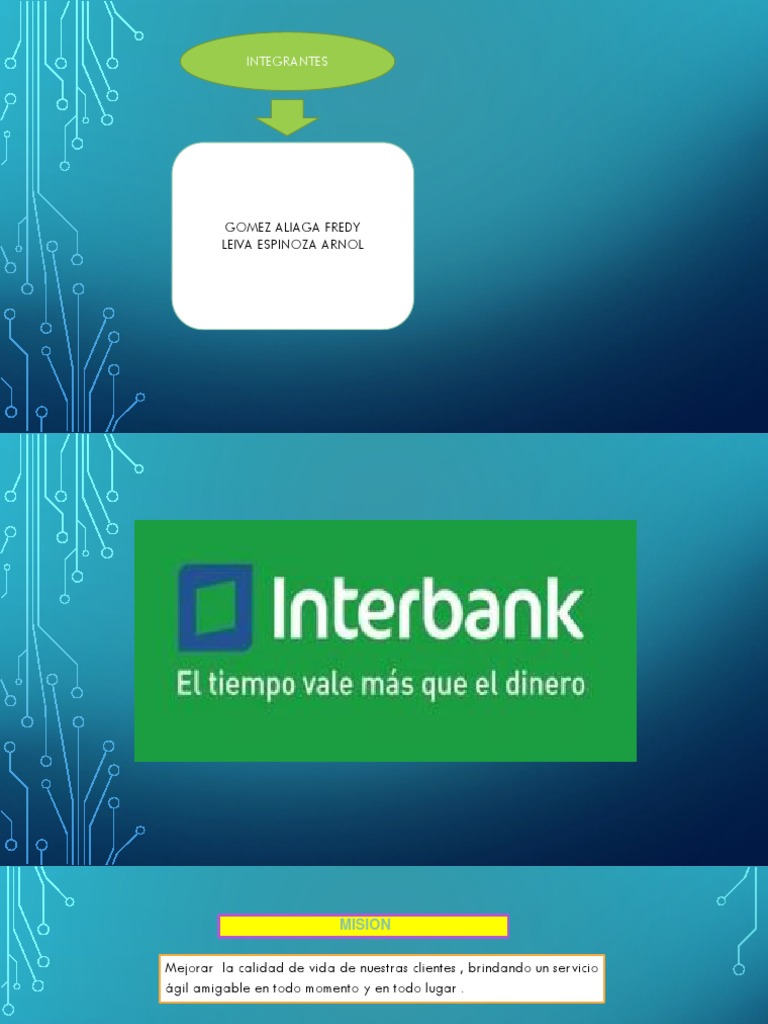 Misión y Servicios de Interbank | PDF | Arrendamiento | Bancos