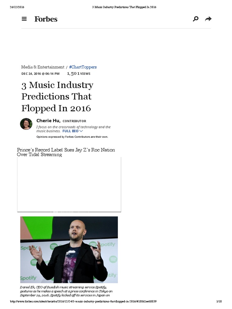Streaming - 2016 - 3 Music Industry Predictions That Flopped in 2016 ... Streaming - 2016 - 3 Music Industry Predictions That Flopped in 2016 ...