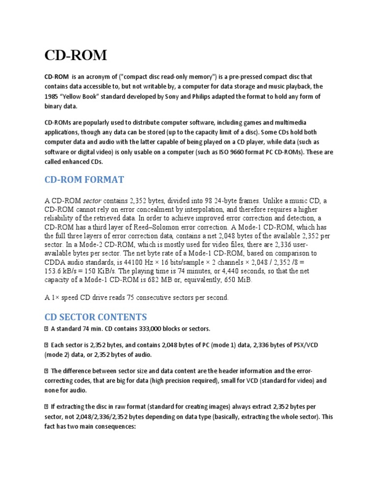 CD Rom | PDF | Cd Rom | Compact Disc