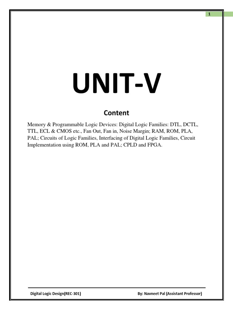 Cs Notes | PDF | Cmos | Semiconductor Devices