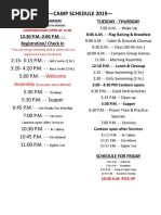 FSY Packing List | PDF | Clothing | Dress