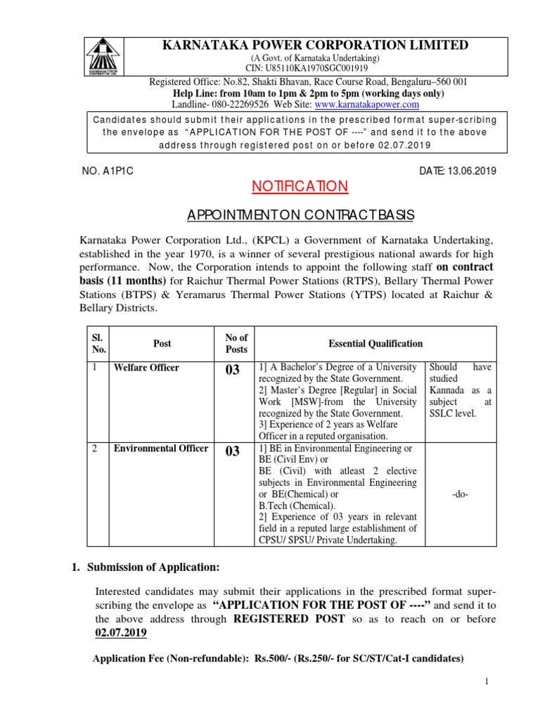 NOTIFICATION Contract Env Wo | PDF | Government | Business