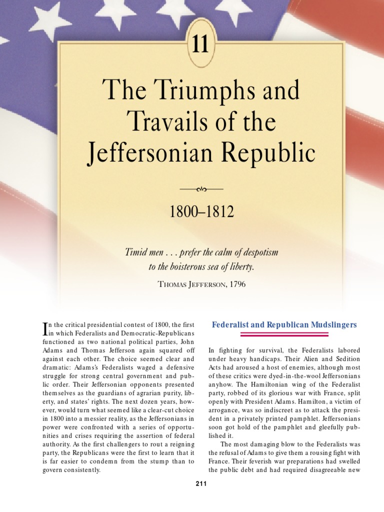 Americanpageantchapter11 PDF | PDF | Thomas Jefferson | Federalist Party