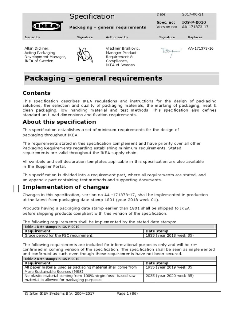 Packaging General Requirements | Dangerous Goods | Packaging And Labeling
