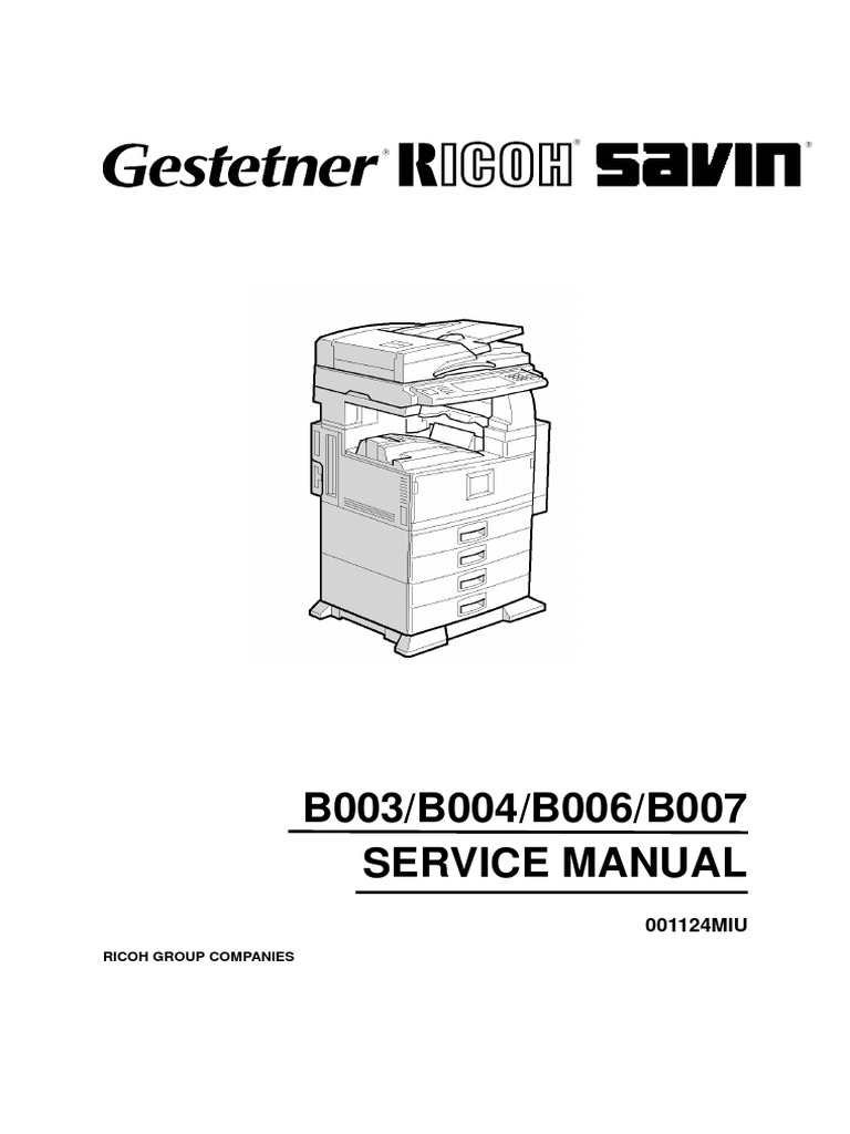 B003 SM PDF | PDF | Image Scanner | Photocopier