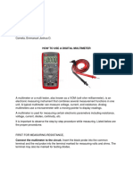 How To Use and Read A Multimeter | PDF | Fuse (Electrical) | Electric ...